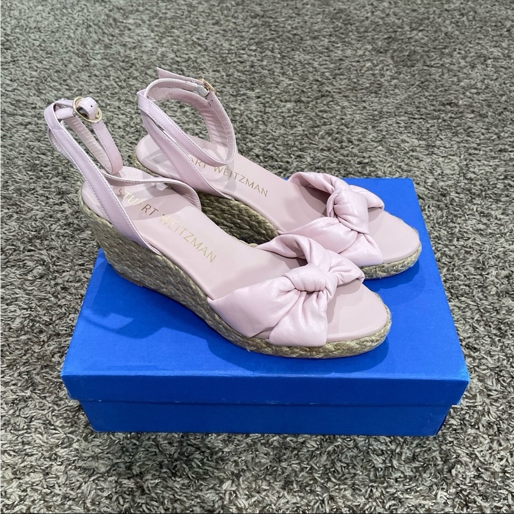 Stuart Weitzman New Playa Espadrille Knot Wedge In Ba… - Gem
